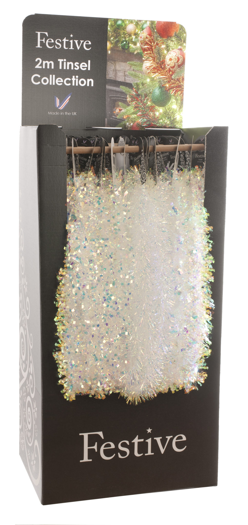Iridescent Tinsel Decorations - New from Festive! - Festive